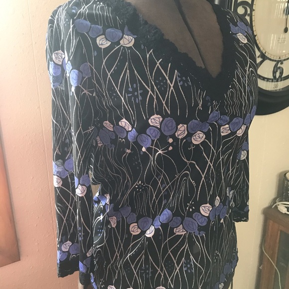Nine West | Tops | Nine West Sheer Lace Shirt | Poshmark